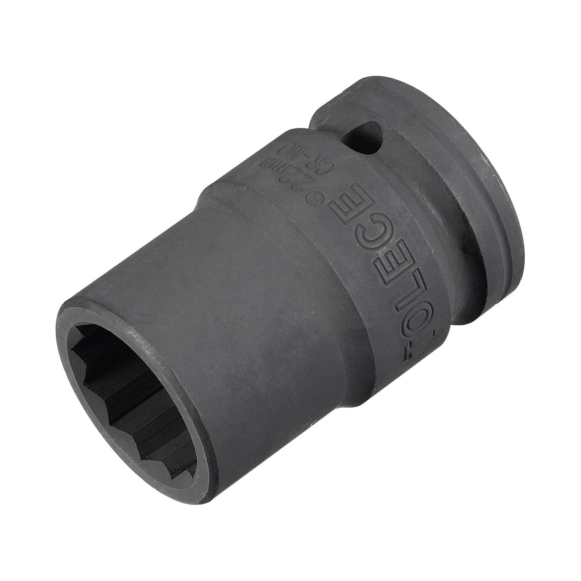 3/4" Drive 22mm 12-Point Impact Socket, CR-MO Steel 56mm Length ...