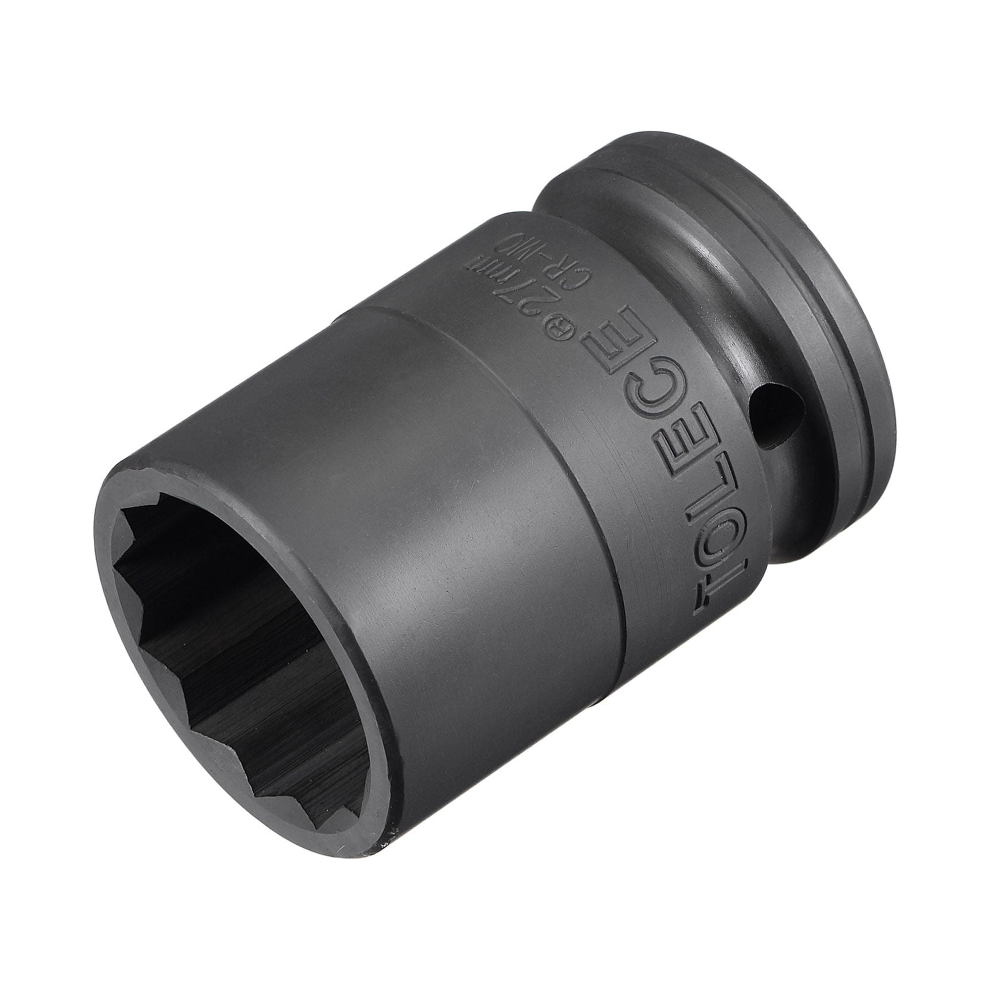 3/4" Drive 27mm 12-Point Impact Socket, CR-MO Steel 56mm Length ...