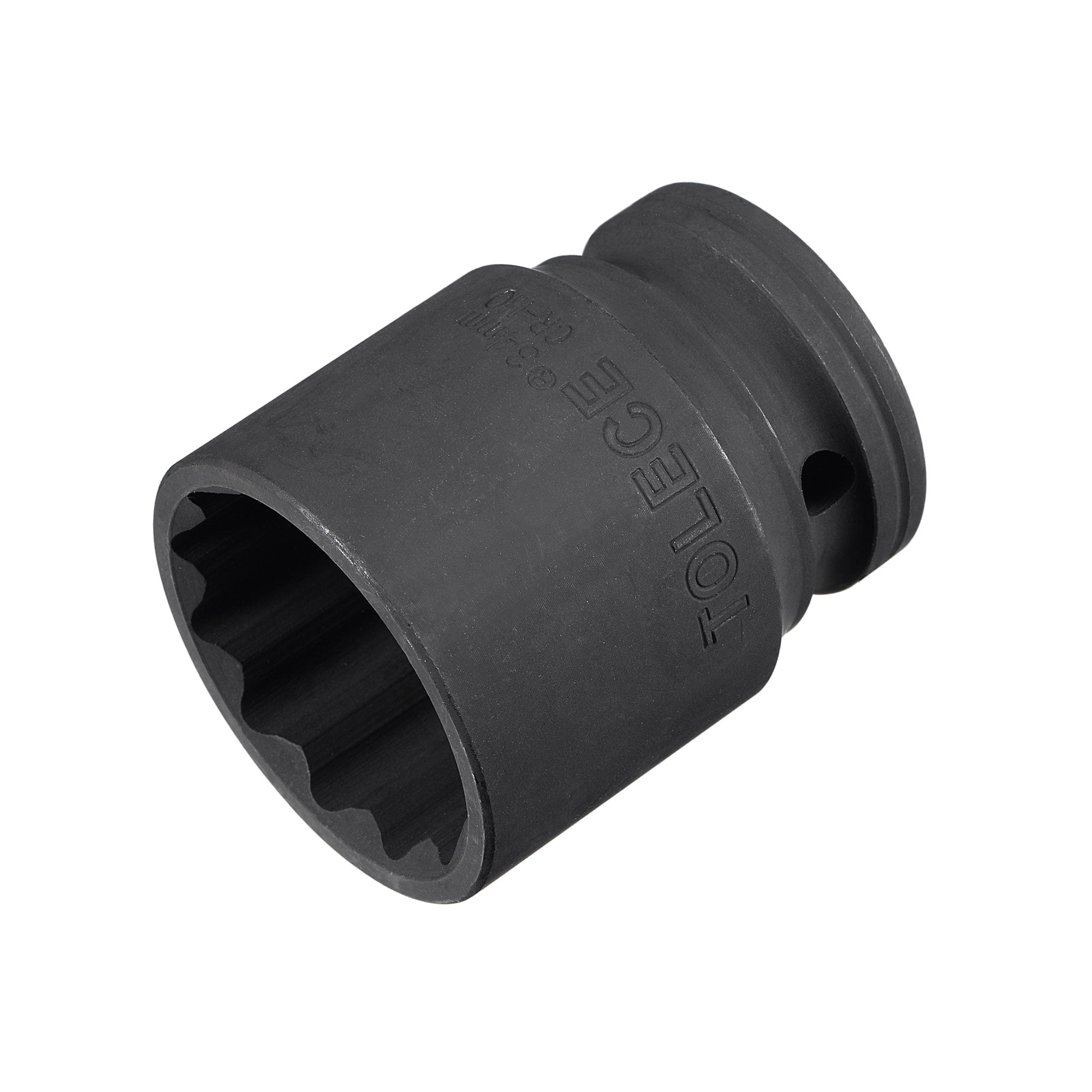 3/4" Drive 34mm 12-Point Impact Socket, CR-MO Steel 56mm Length ...