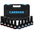 3/4" Drive Master Impact Hex Bit Socket Set, 10 Pieces Allen Bit Socket ...