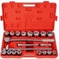 3/4" Drive SAE Socket Set 21-PC 6-Point w/Red Blow Mold Case - Walmart.com