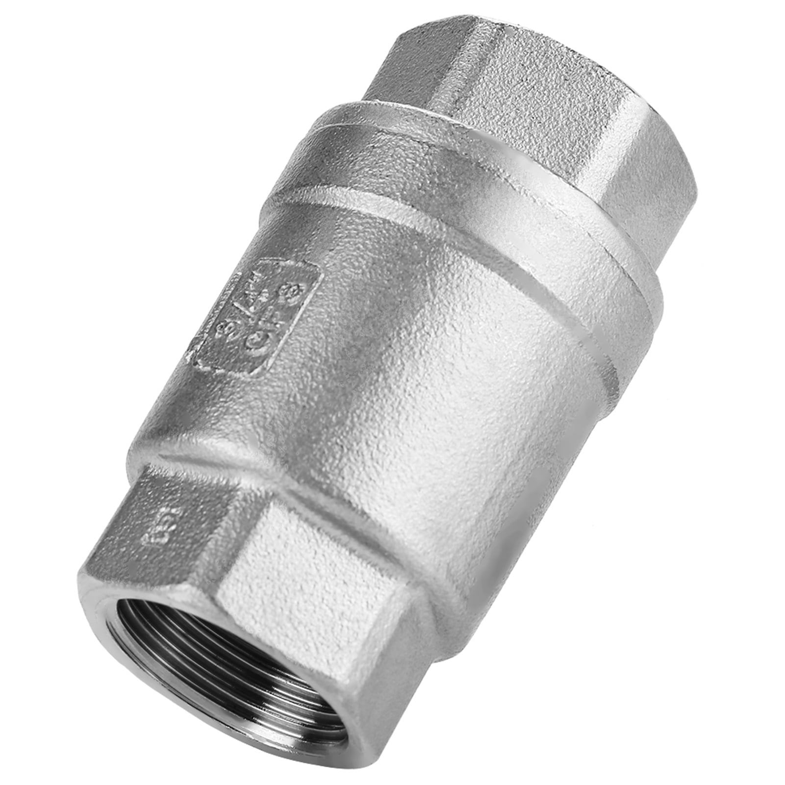 3/4" Female Thread in Line Spring Check Valve Stainless Steel Vertical ...