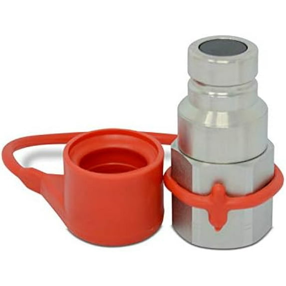 3/4″ Flat Face High Flow Hydraulic Quick Connect Male Coupler, 3/4″ NPT ...