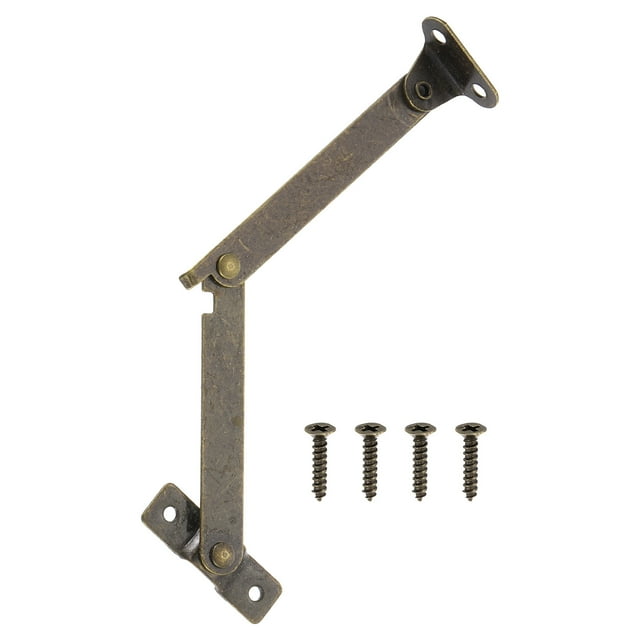 3.4" Folding Lid Support Hinges, Lift Up Stay Hinge with Screws, Bronze ...