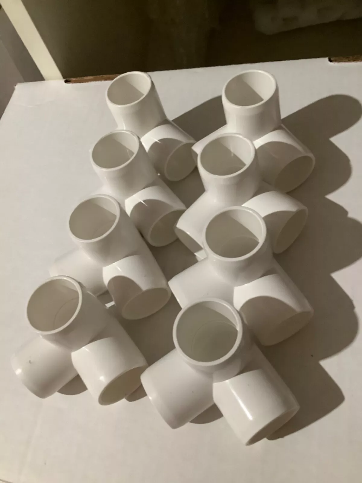 3/4" Furniture Grade 3-Way Corner Elbow Pvc Fitting - 8 Pack - Walmart.com