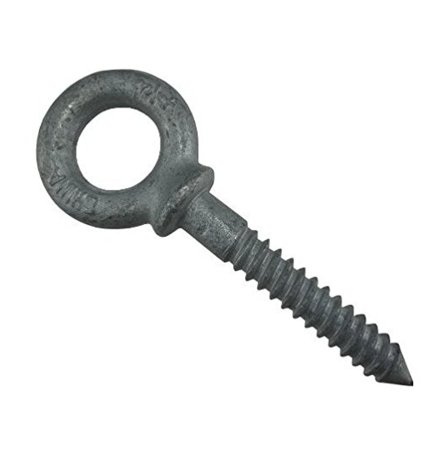 3/4" Galvanized Shoulder Eye Bolt - 7-1/2" Forged Steel Screw Eye ...