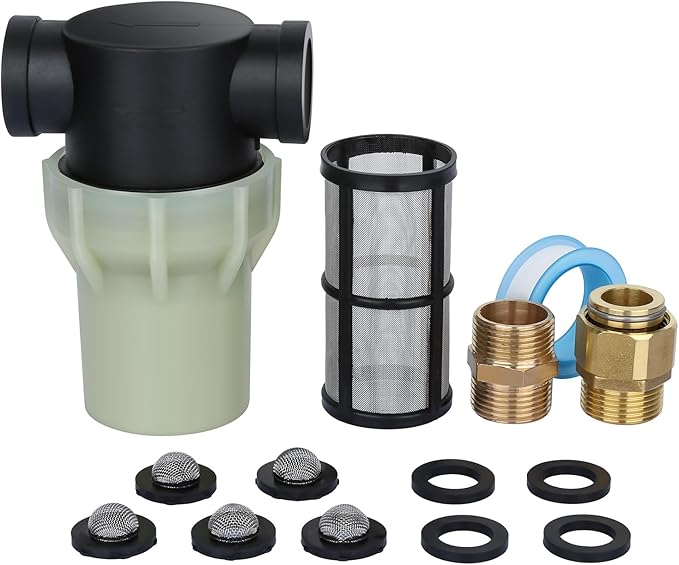 3/4" Garden Hose Filter for Pressure Washer Inlet, Sediment Filter ...