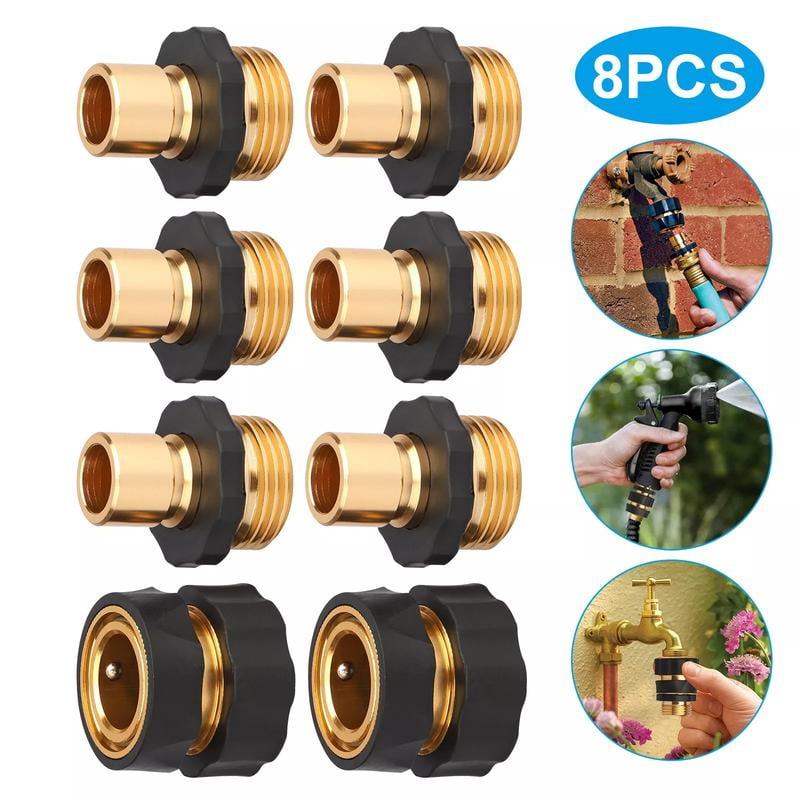 3/4" Garden Hose Quick Connect Water Hose Set - Female to Male ...