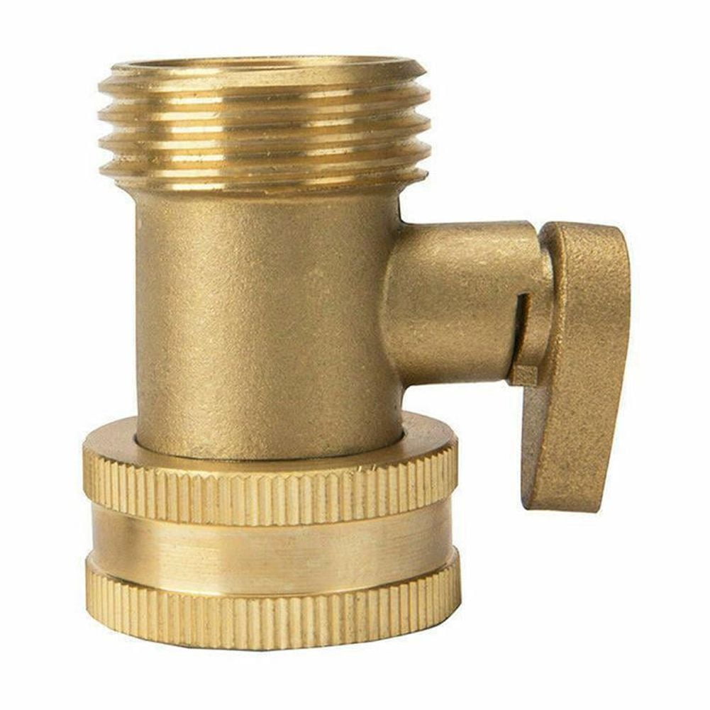 3/4" Garden Hose Shut Off Valve Water Pipe Faucet Connector-Solid Brass ...