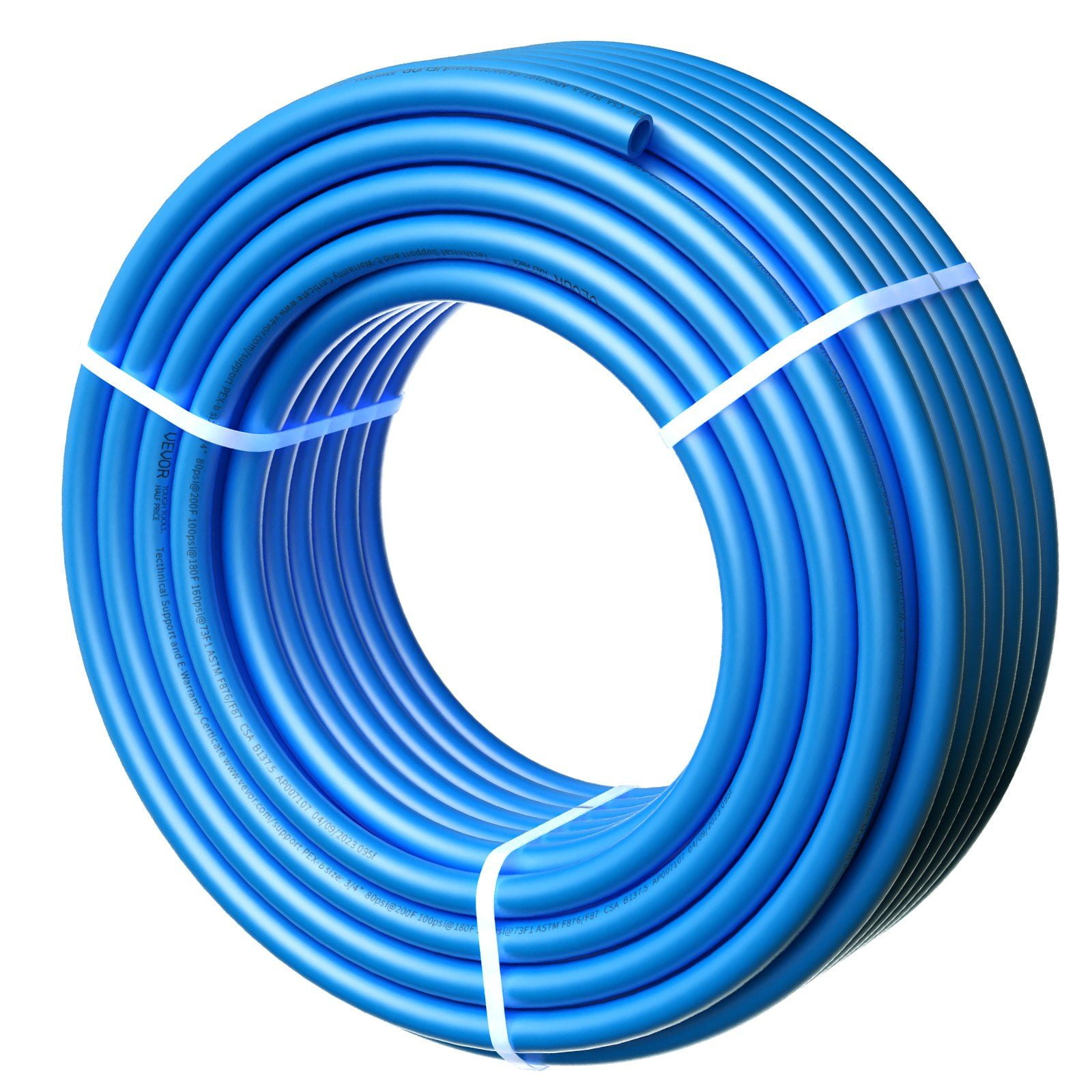 3/4 Inch 100 Feet Blue PEX-B Flexible Pipe Tubing for Hot Cold Potable ...