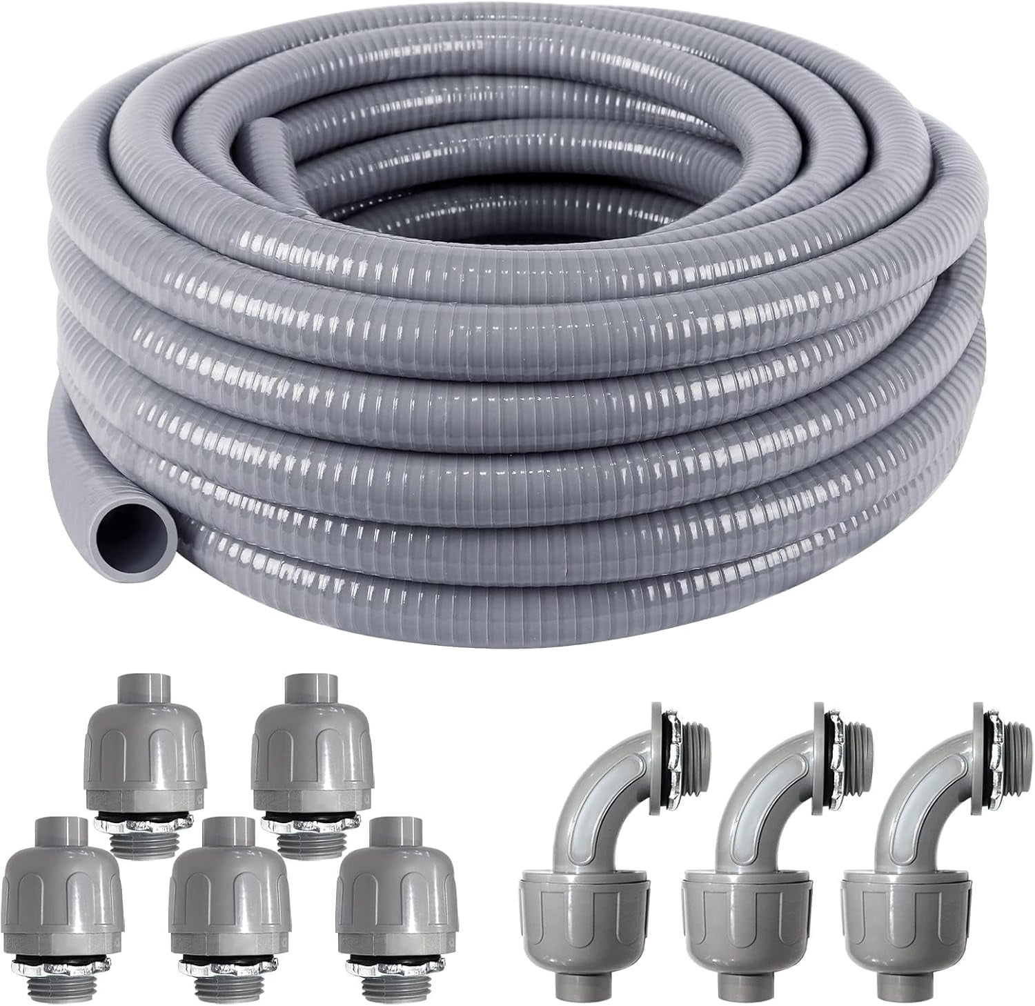 3/4 Inch 25ft Electrical Conduit Kit ,Flexible Non Metallic Liquid ...