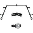 3/4 Inch Bay Window Curtain Rods, Telescoping Black Curtain Rods for ...