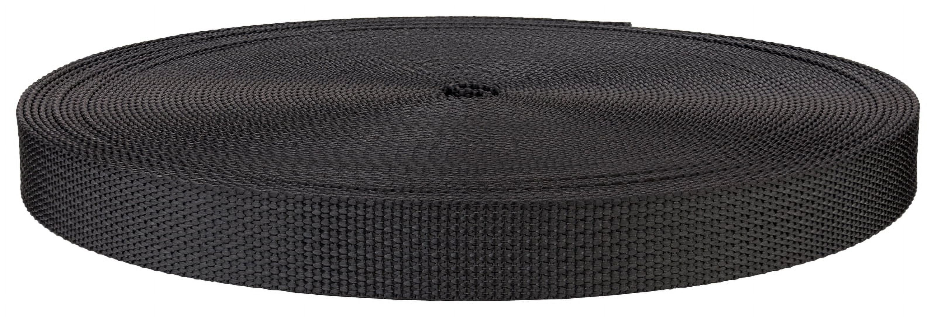 3/4 Inch Black Polyester Webbing Closeout - Walmart.com