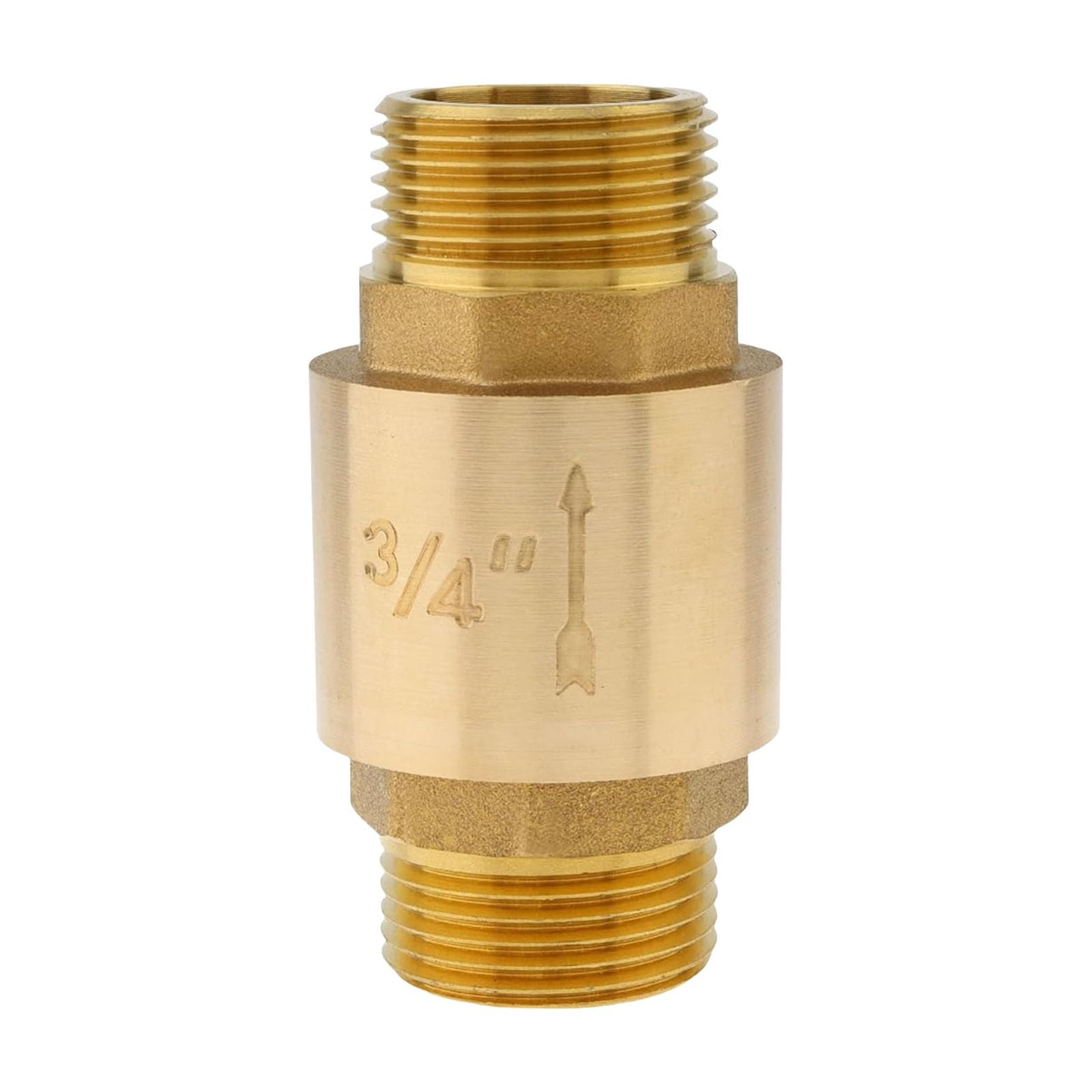 3/4 Inch Brass In Line Spring Check Valves Male to Female Connection ...