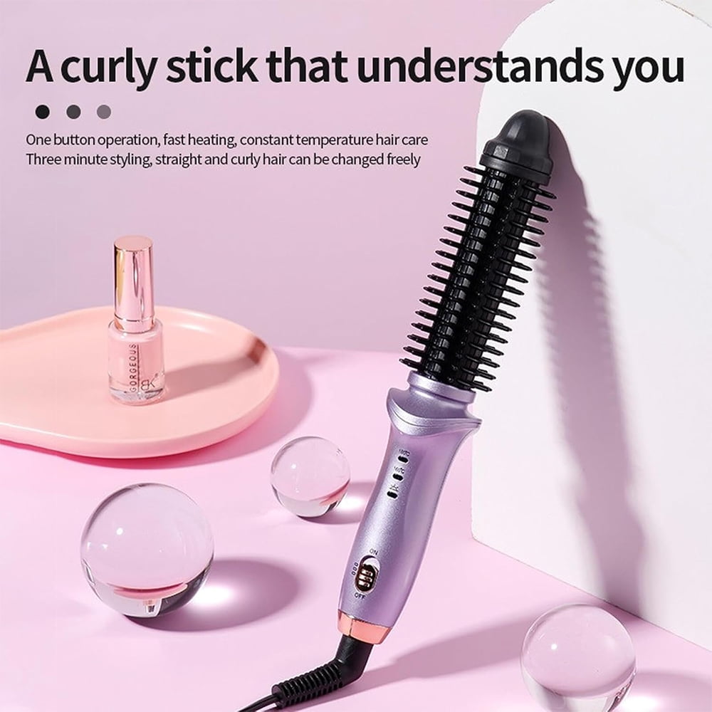 3/4 Inch Curling Iron Brush Fast Heating Ceramic Tourmaline Hair ...