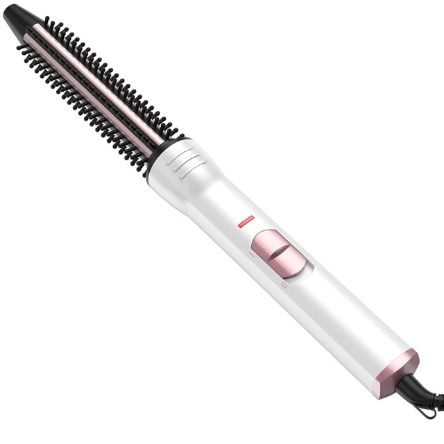 3/4 Inch Curling Iron Brush For Short Hair,Travel Curling Brush Dual ...
