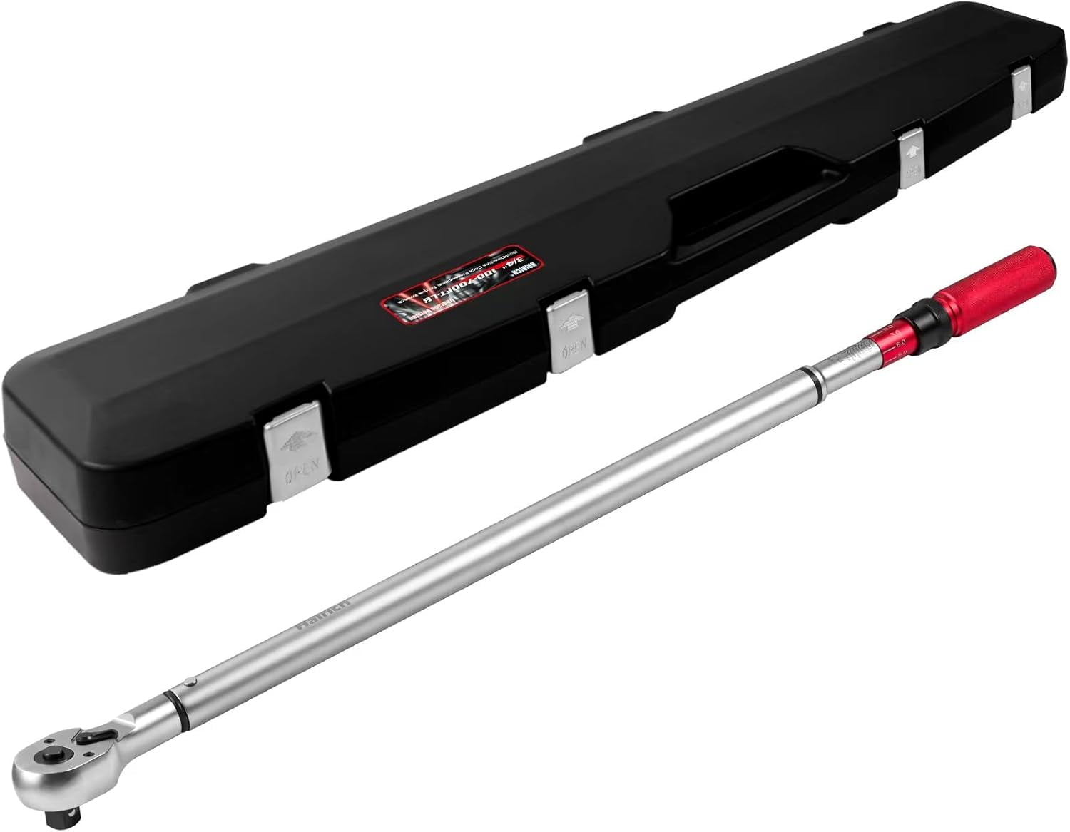 3/4-Inch Drive Click Torque Wrench, Dual-Direction Adjustable 48 tooth ...