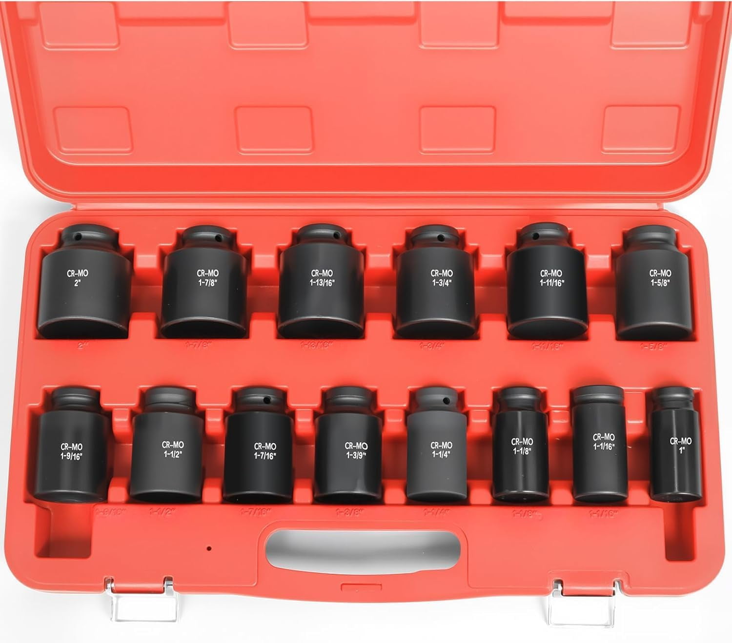 3/4 Inch Drive Deep Impact Socket Set,6-Point, Sizes(1"-2"),14 PCS ...