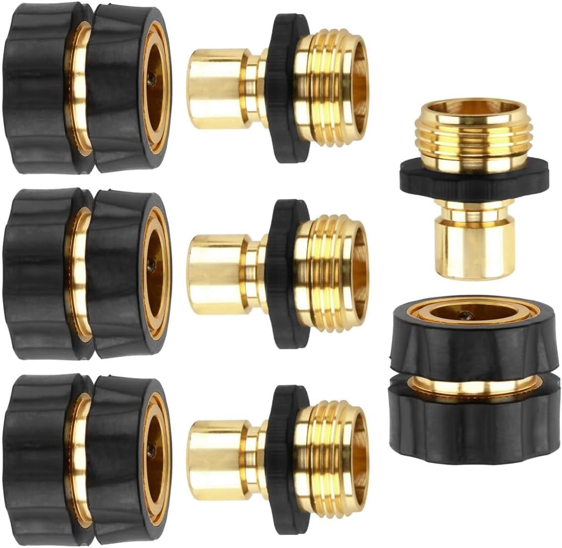 3/4 Inch Garden Hose Quick Connect Kit, Male Female Hose Connector ...