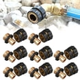3/4 Inch Garden Hose Quick Connect Set, Male & Female Hose Connector ...
