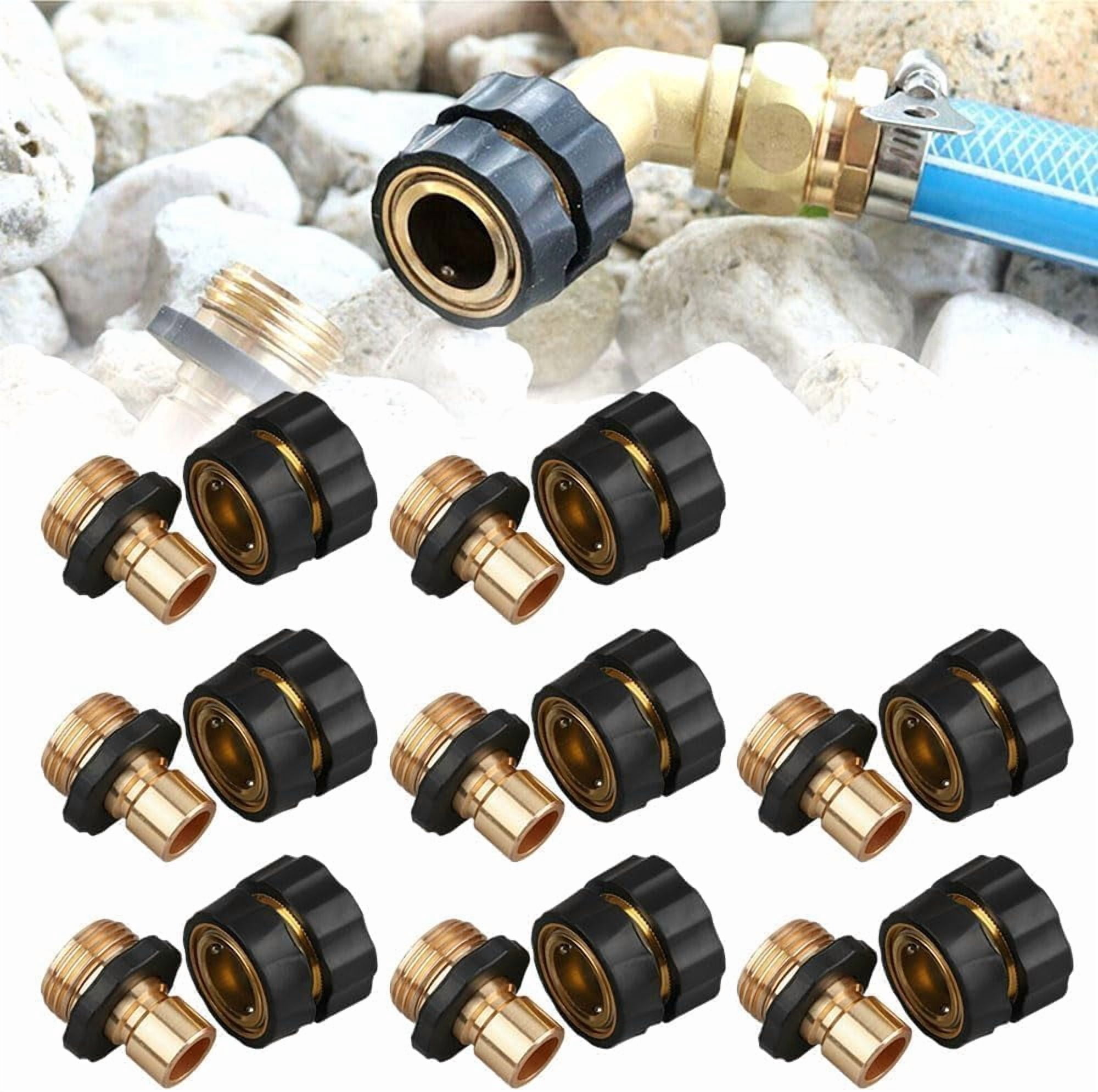 3/4 Inch Garden Hose Quick Connector 2026 Upgrade, Universal Garden ...