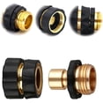 3/4 Inch Garden Hose Quick Connector 4 Sets/bag, 2026 Upgrade Heavy ...