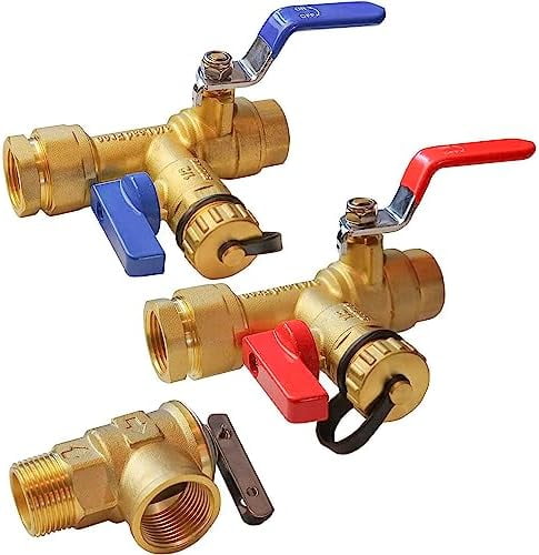 3/4 Inch IPS Isolator Tankless Water Heater Service Valve Kit, with ...