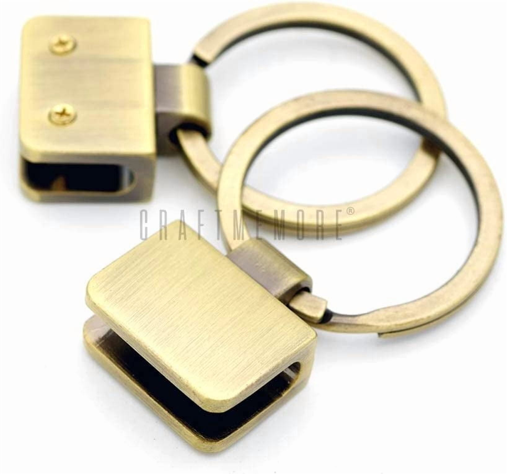 CRAFTME STUDIO 3/4 Inch Key Fob Hardware with Split Key Rings Findings ...
