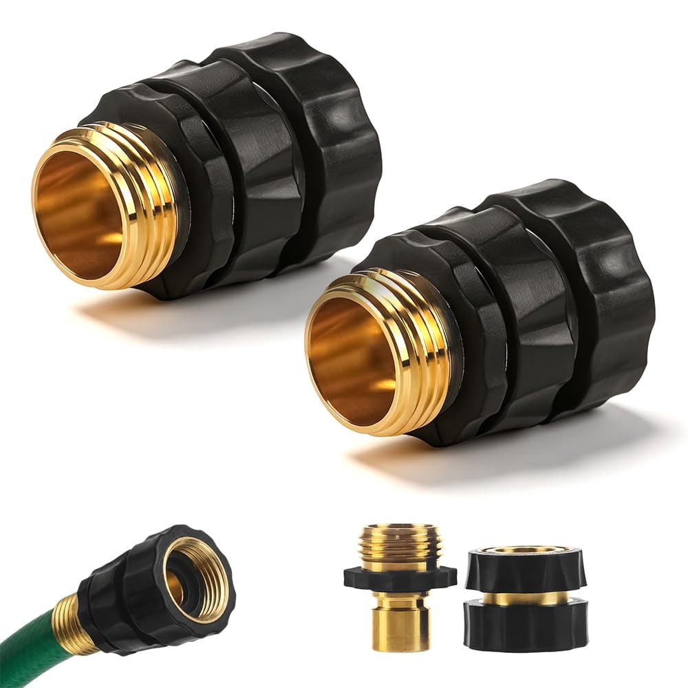 3/4 Inch Male and Female Garden Hose Fitting Quick Connector ...