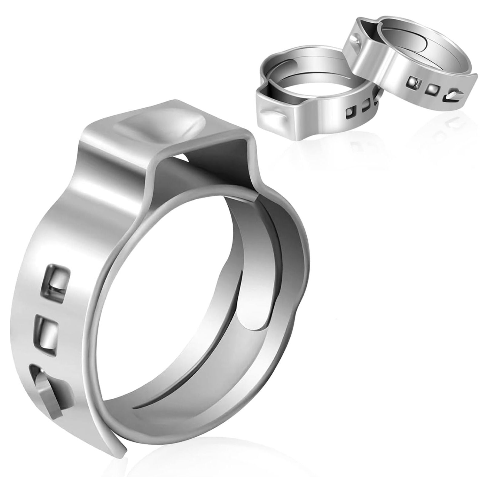 3/4 Inch Pex Crimp Ring, 100-PCs Pex Clamp Rings, Premium 304 Stainless ...