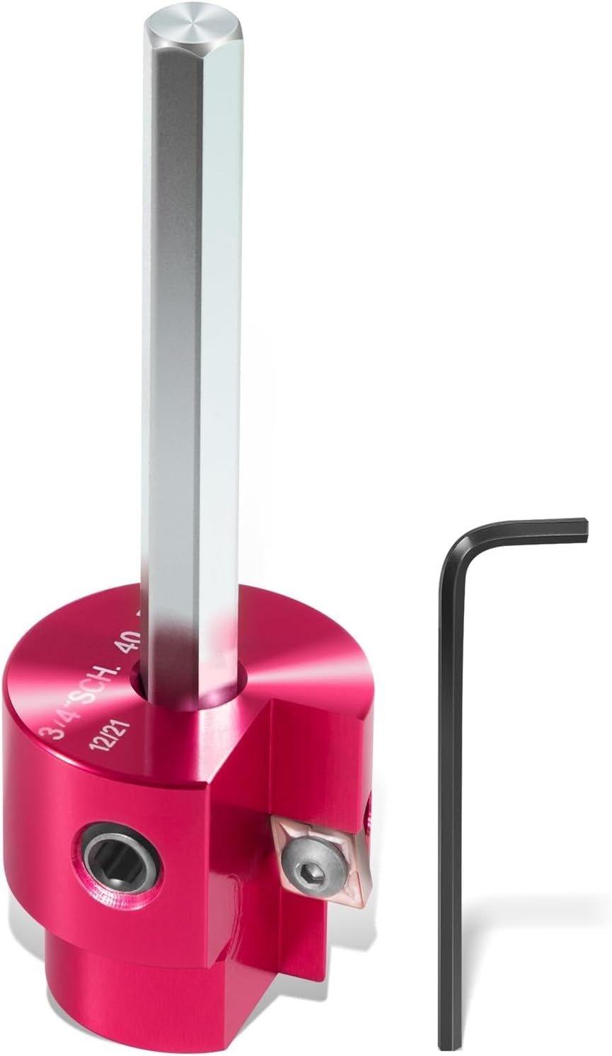 3/4-Inch Pipe Fitting Reamer With 1/4-Inch Hex Shaft, PVC Fitting Saver ...