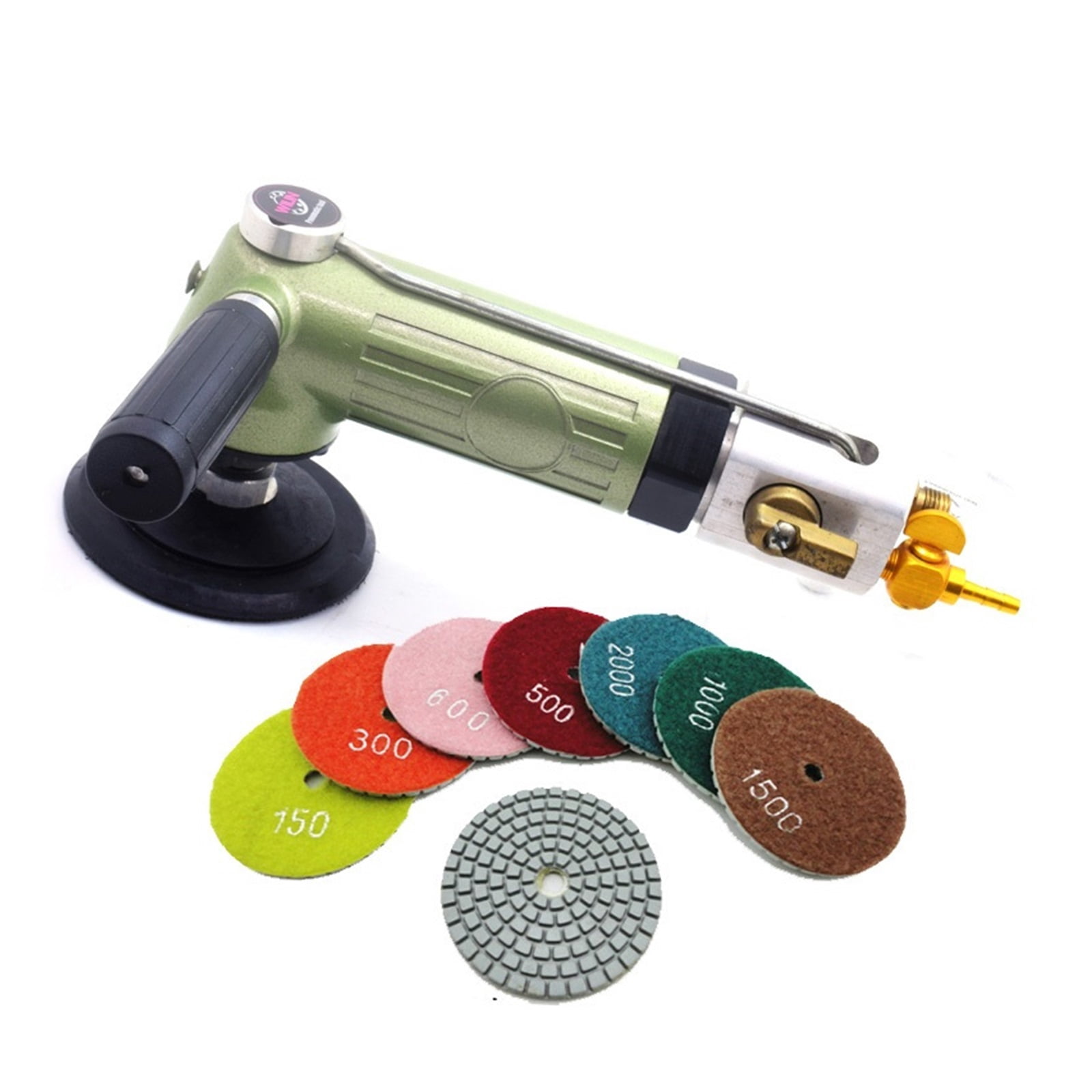 3" 4" Inch Pneumatic Wet Concrete Polisher Air Marble Granite Stone Wet ...