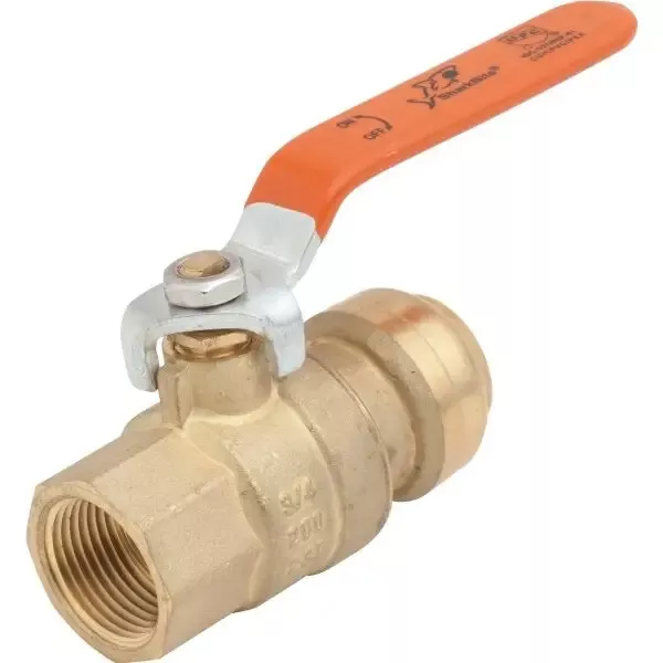 3/4 Inch SharkBite-Style Push-to-Connect x 3/4 Inch Female NPT Ball ...