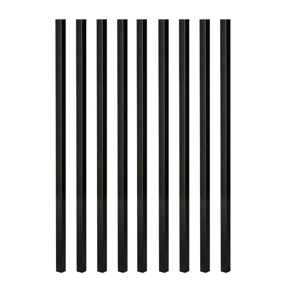 3/4 Inch Square Aluminum Baluster, 15 Pack, 32 Inch, Black - Walmart.com