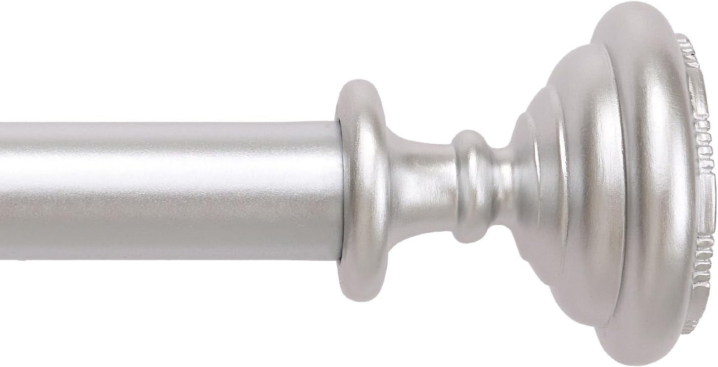 WL.Rocaille 3/4 Inch Decorative Window Curtain Rod, 66-120 Inch ...