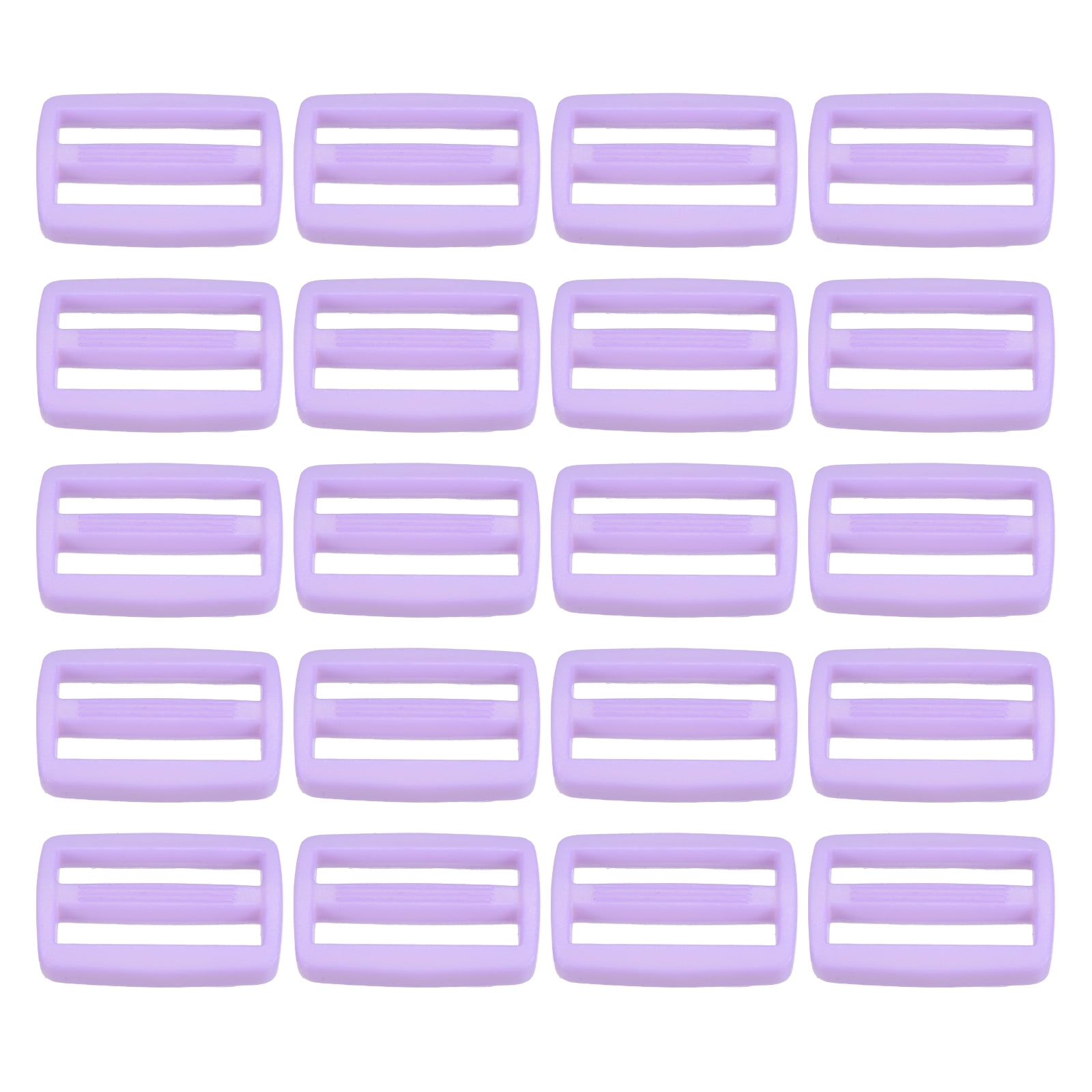 3/4 Inch Tri-Glide Slide Buckles Webbing Strap Fastener, Light Violet ...