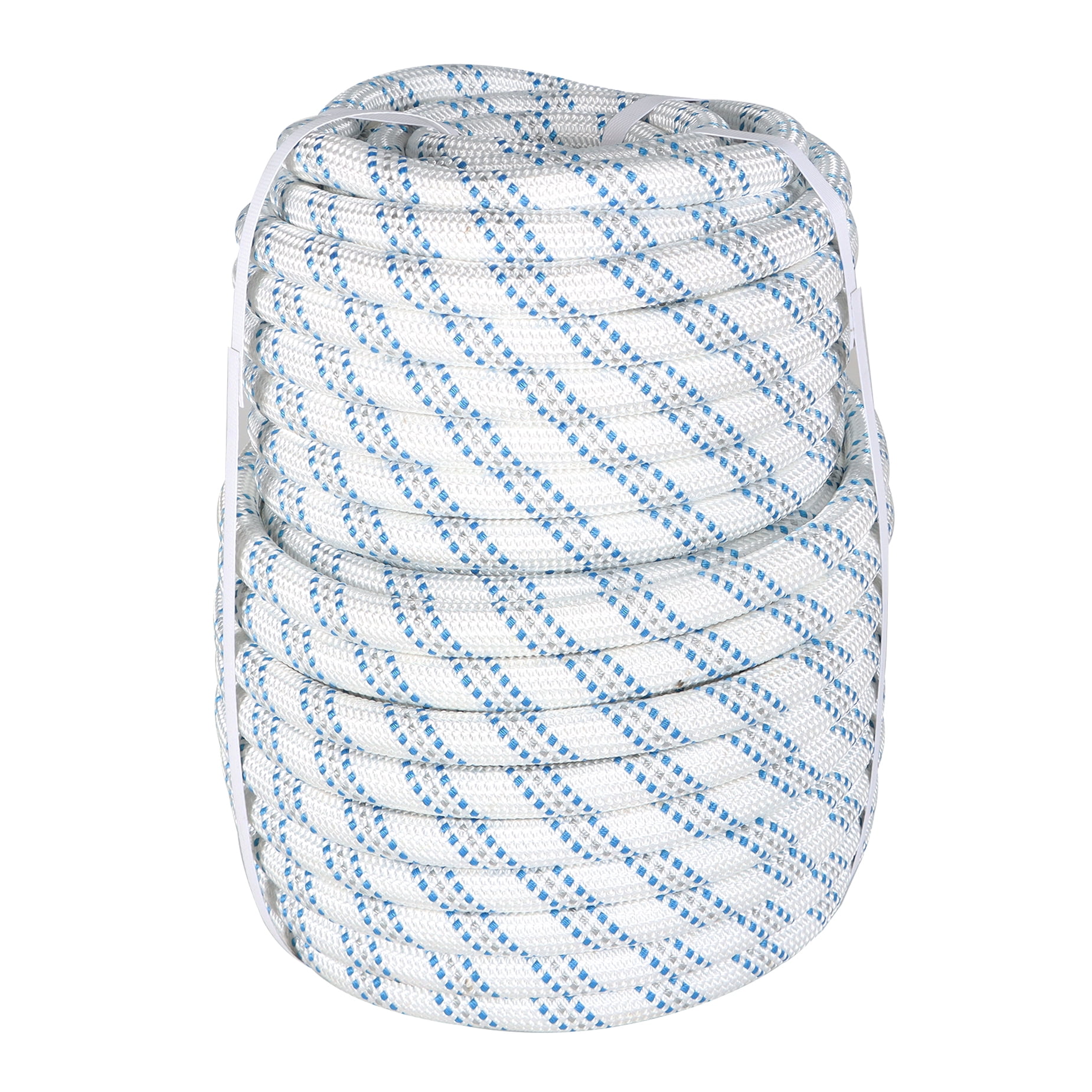 3/4 Inch x 150 Feet Double Braid Polyester Rope, Arborist Bull Rope ...