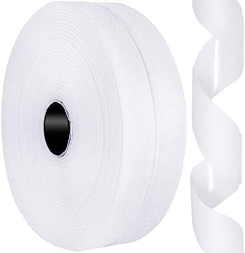 3/4 Inch x 26 Feet Hook and Loop Tape Sticky Back Fastener Roll, Nylon ...