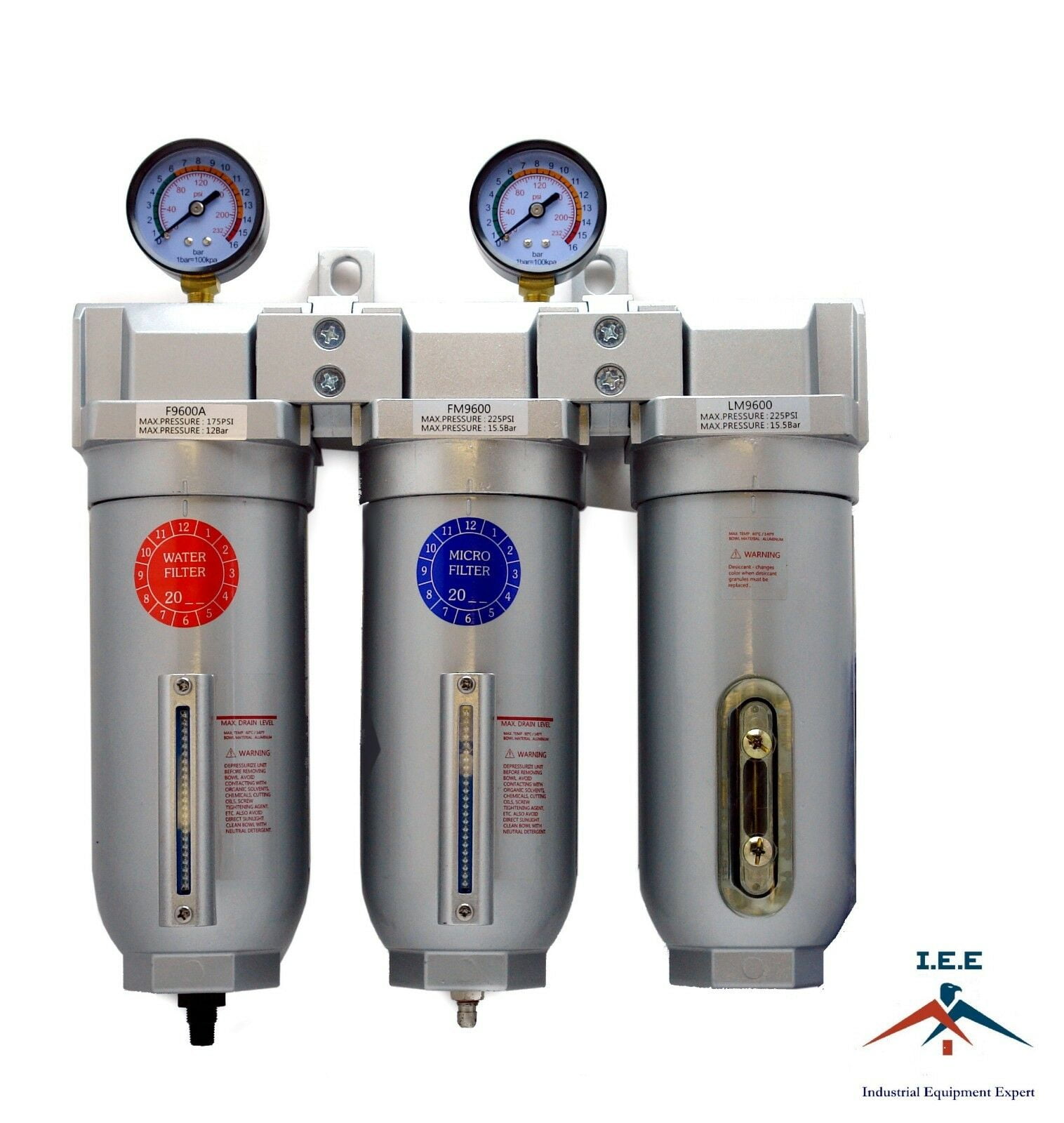 3/4" Inline Compressed Air Filter Desiccant Dryer Moisture Separator ...