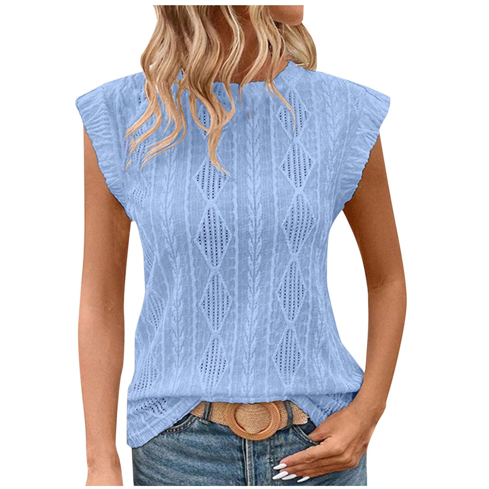 3/4 Length Sleeve Womens Tops Ribbed Knit Sweater Oversized T Shirts ...