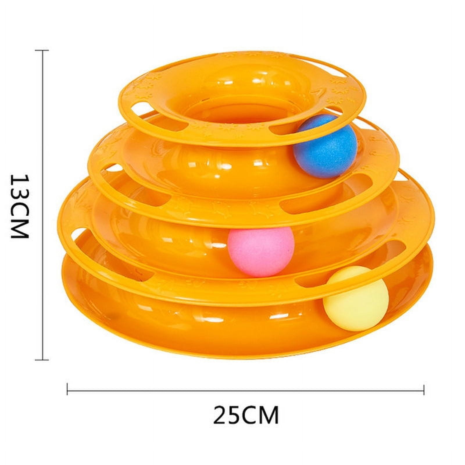 3/4 Levels Cats Toy Tower Tracks Cat Toys Interactive Cat Intelligence ...