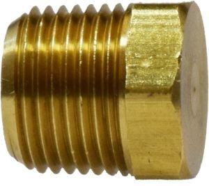 3/4 MIP Cored Hex Hd Plug, Pipe, Brass Fittings - Walmart.com