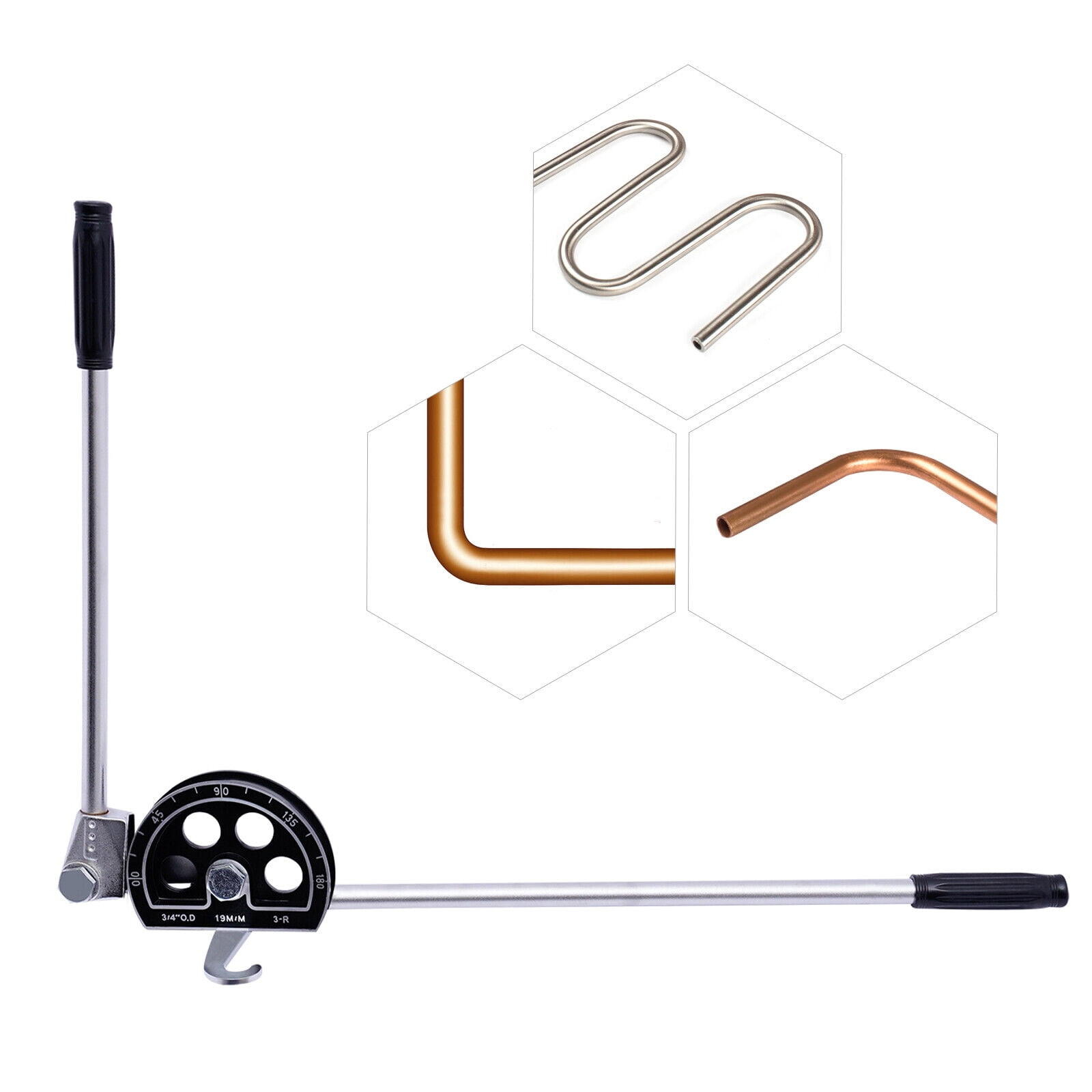 3/4"Manual Pipe Tube Bender HVAC Refrigeration Ratchet Pipe Bending ...