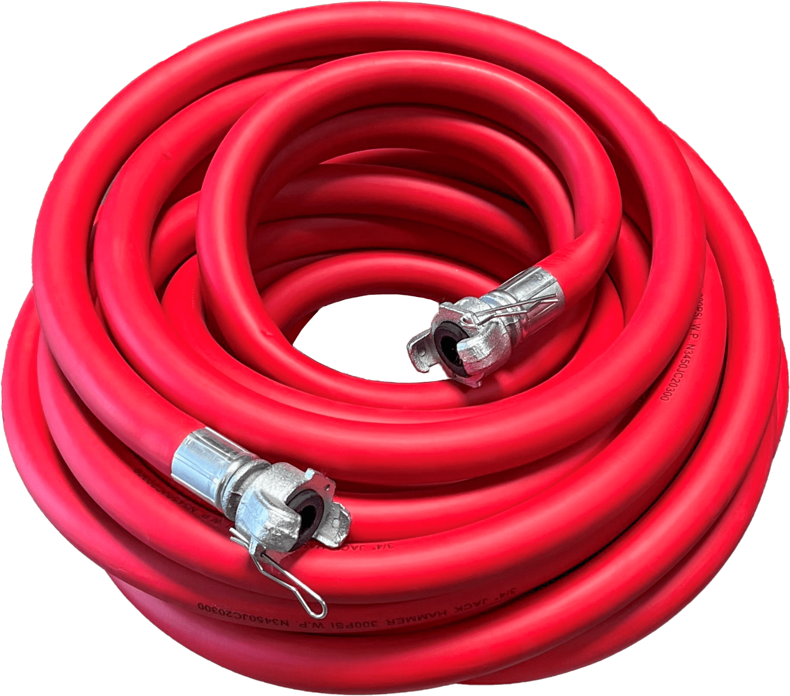 Free Shipping! 3/4" NBR Rubber Jack Hammer Air Hose, Crimped Crowfoot ...