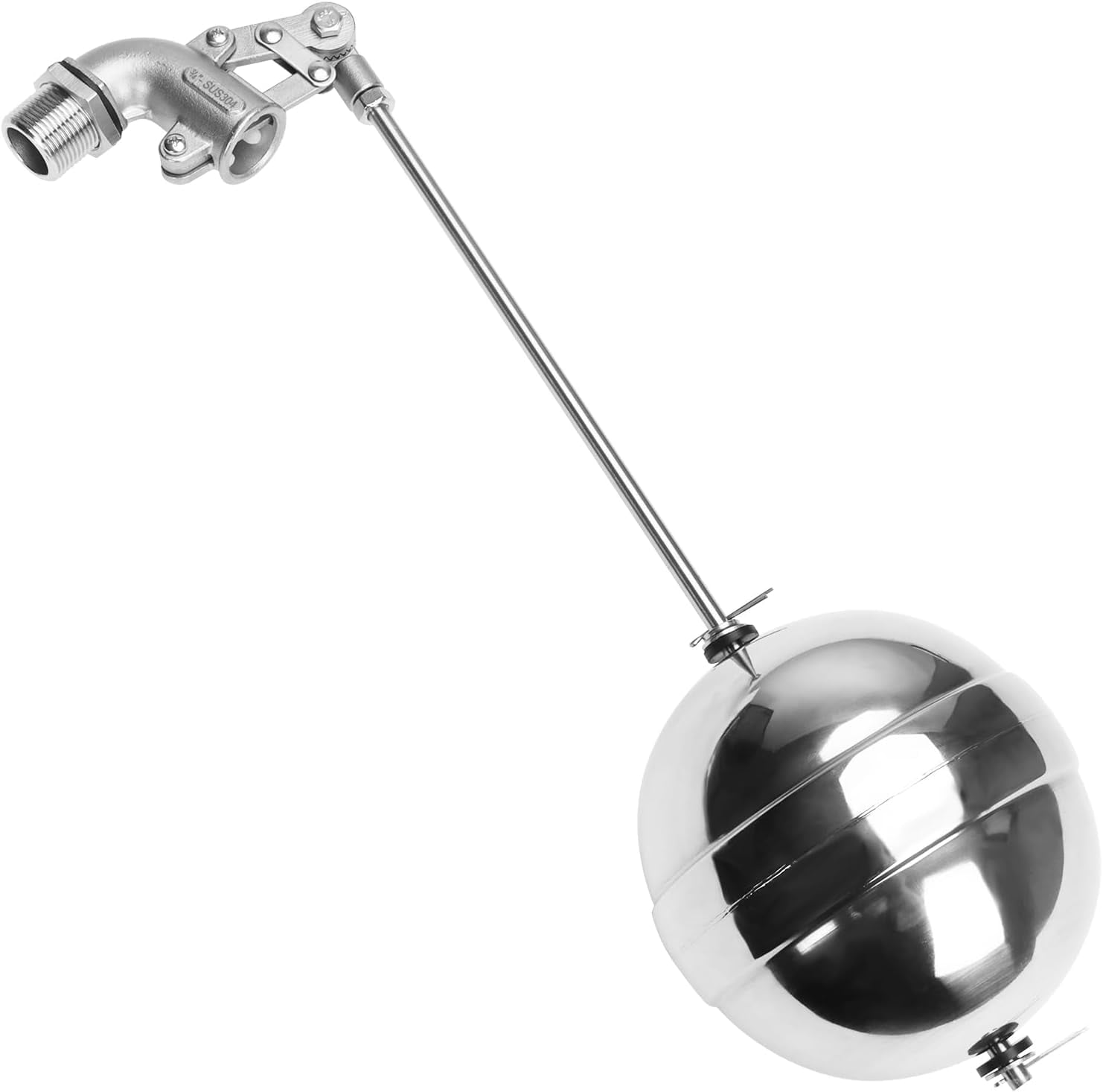 3/4" NPT Male Thread Adjustable Elbow Flow Control Float Valve ...