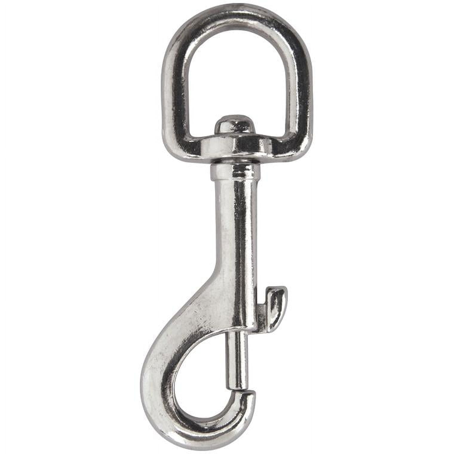 3/4" Nickel Swivel Eye Bolt Snaps - 5 Pack - Walmart.com