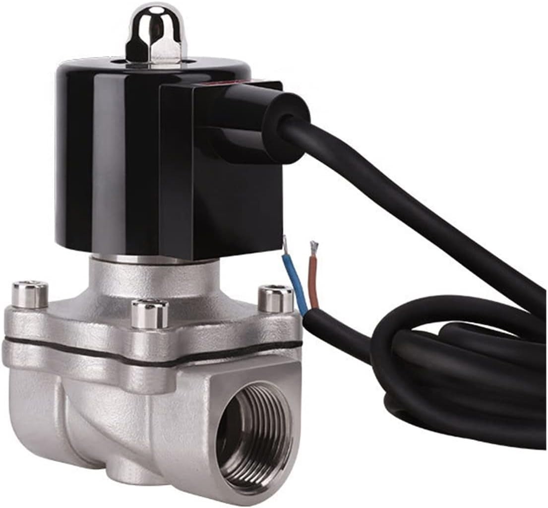 3/4" Normally Closed 304 Stainless Steel Fountain Solenoid Valve 110V 24V 12V 24v Solenoid Valve ...