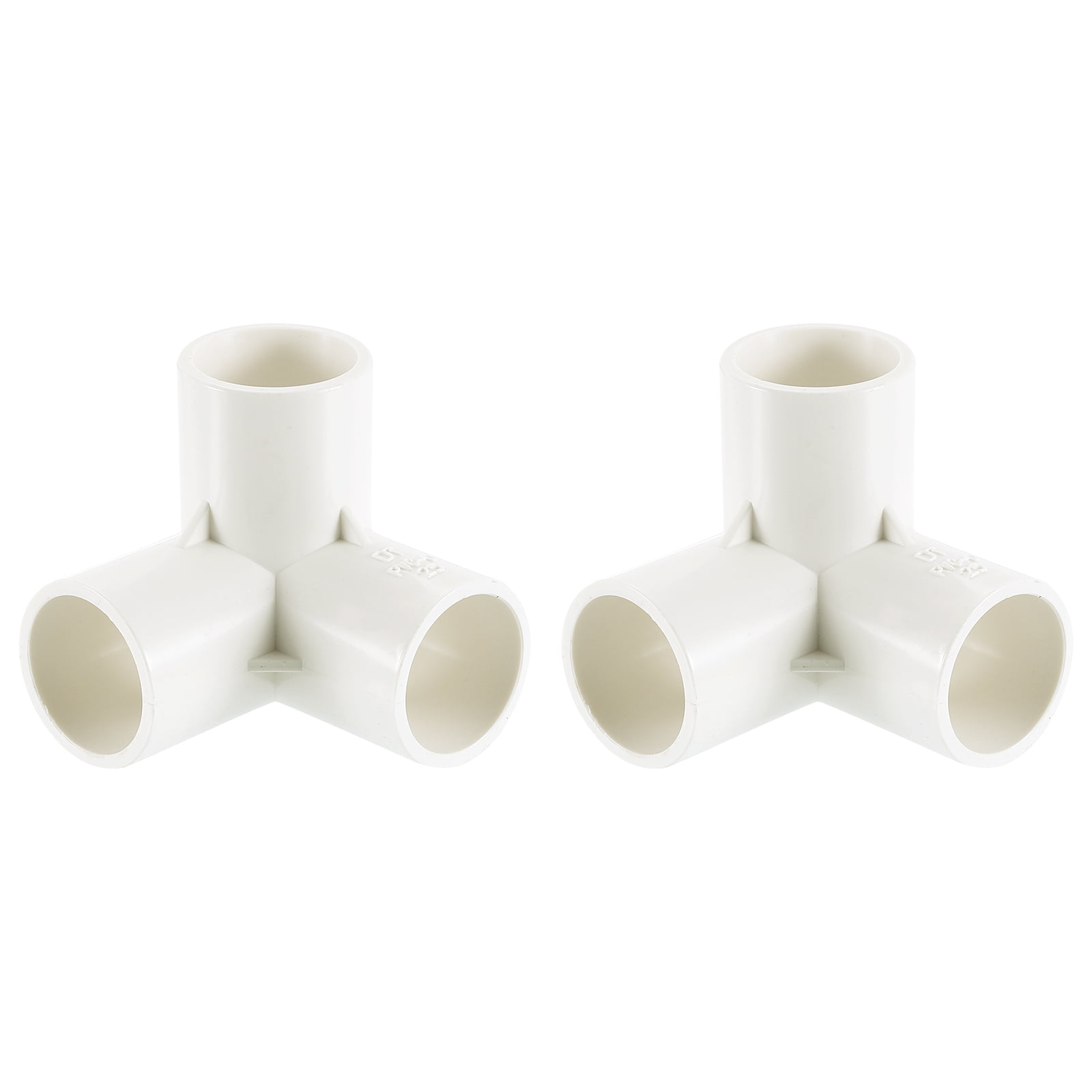 3/4" PVC Fittings, 2 Pcs 3 Way Elbow Connector Elbow PVC Corner Fitting, White - Walmart.com