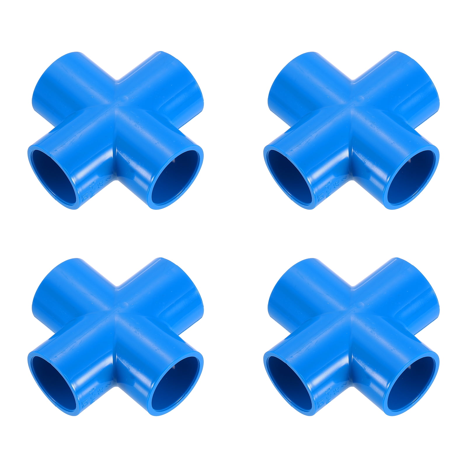 3/4" PVC Fittings, 4 Pcs 4 Way Elbow Connector Elbow PVC Corner Fitting, Blue - Walmart.com