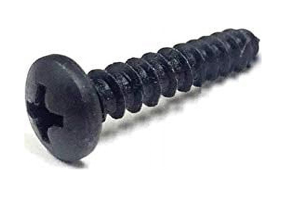 3/4" Pan Head Screw #10 Sheet Metal Black Oxide- 100PK - Walmart.com